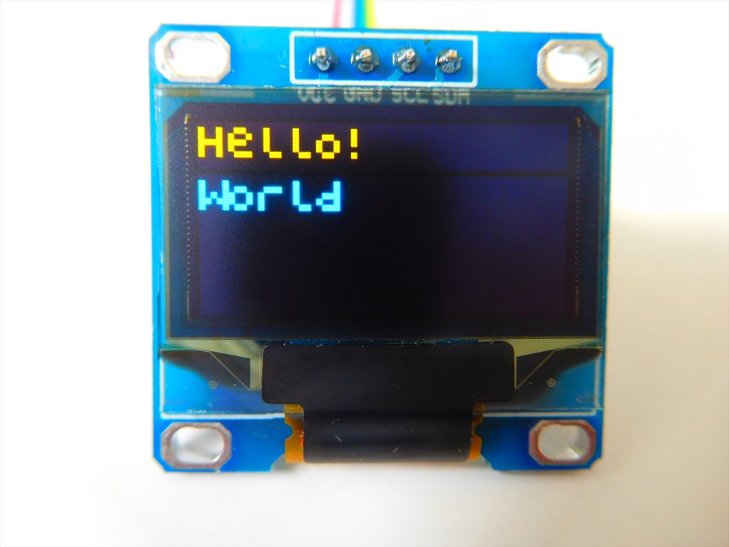[micro:bit]OLED(有機EL)で表示を読みやすく – Arduino / micro:bit / M5Stick勉強会の電録簿